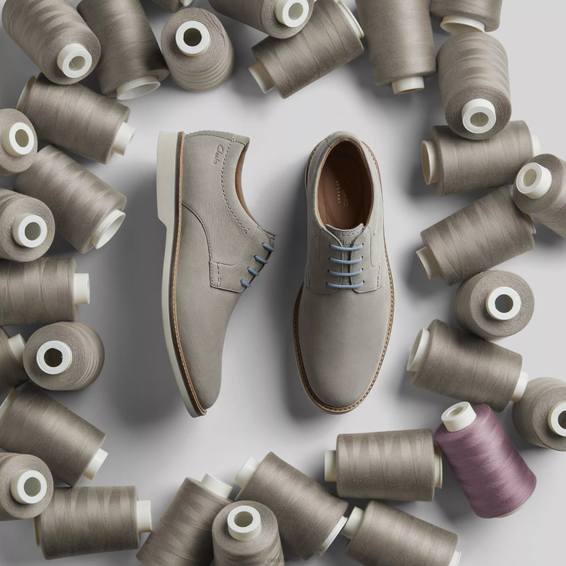 V268718 נובוק אפור Clarks atticus זה תחרה [V268718] : Clarks Israel ...